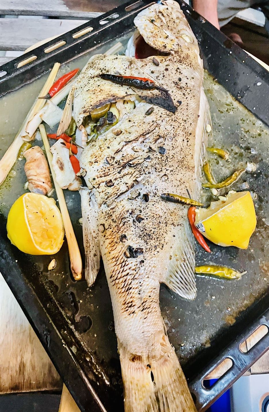 Roasted And Curried Red Snapper